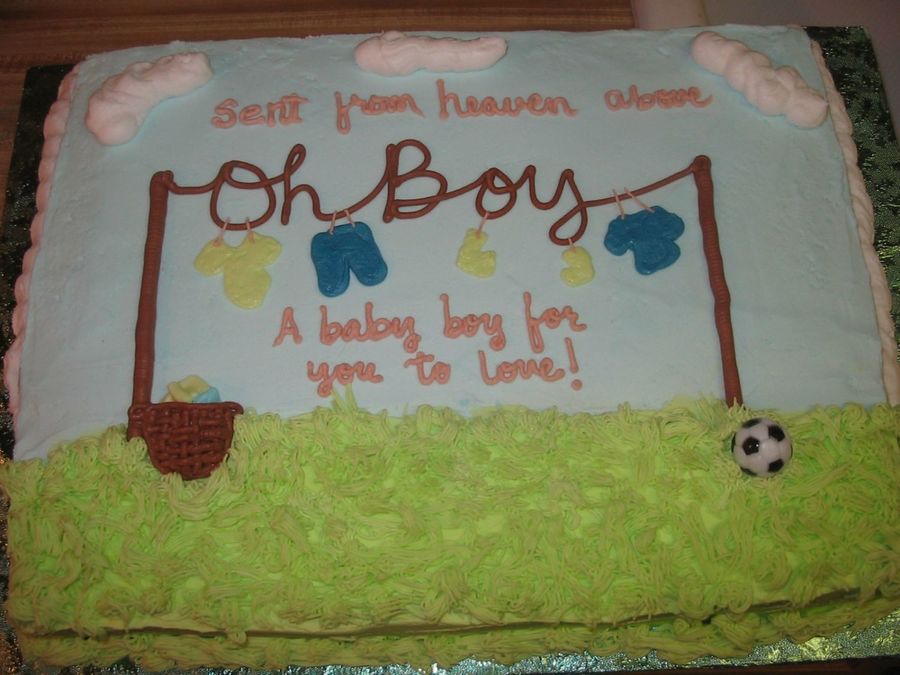 Oh Boy - Half Sheet Cake - CakeCentral.com