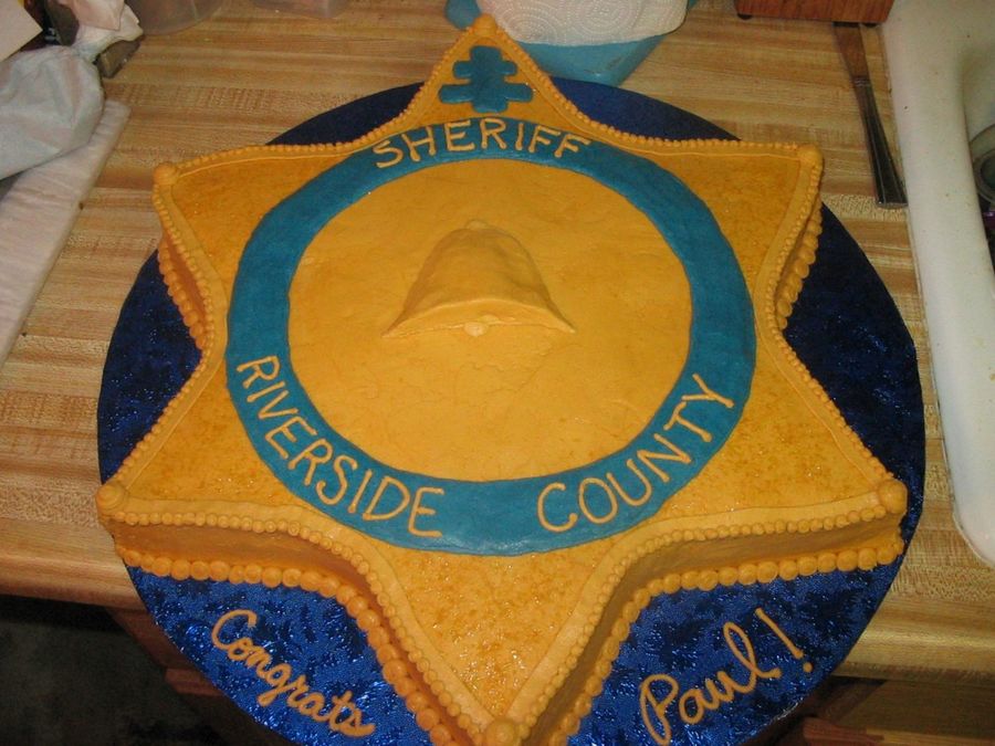 Sheriff's Badge - CakeCentral.com