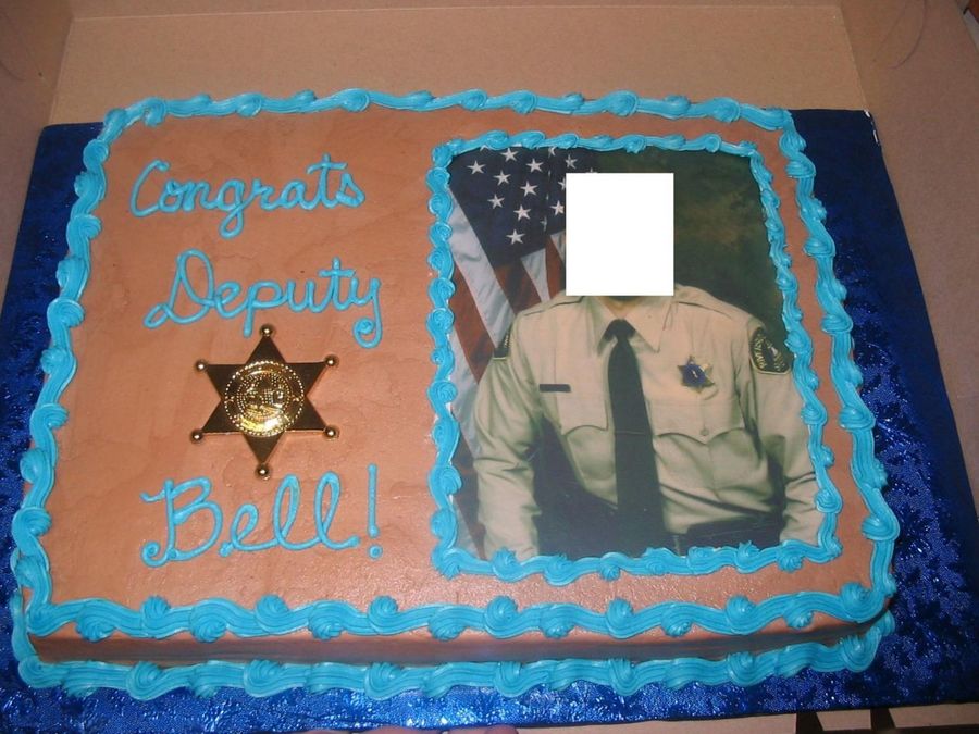 Sheriff's Graduation Cake - CakeCentral.com