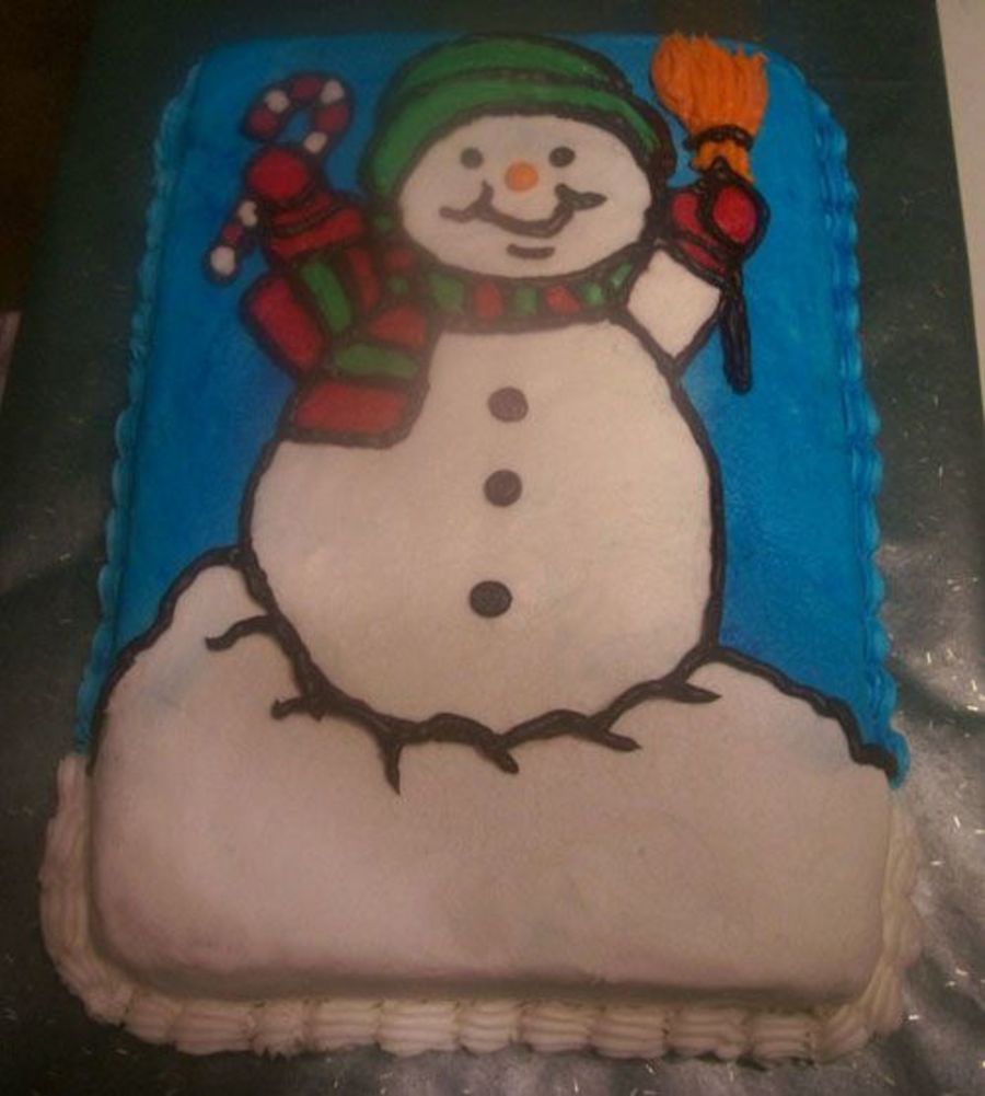 Frosty The Snowman Cake - CakeCentral.com