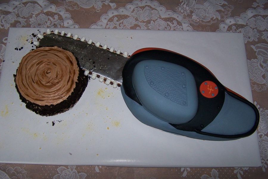 Chain Saw Cake - CakeCentral.com