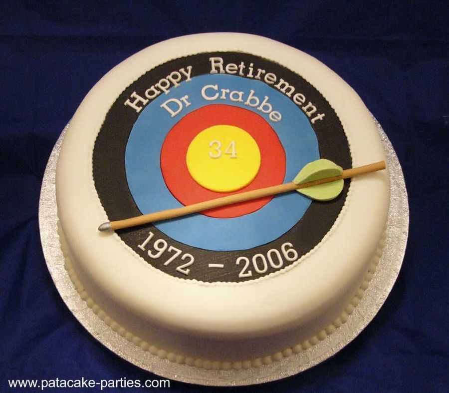Archery Target Retirement Cake - CakeCentral.com