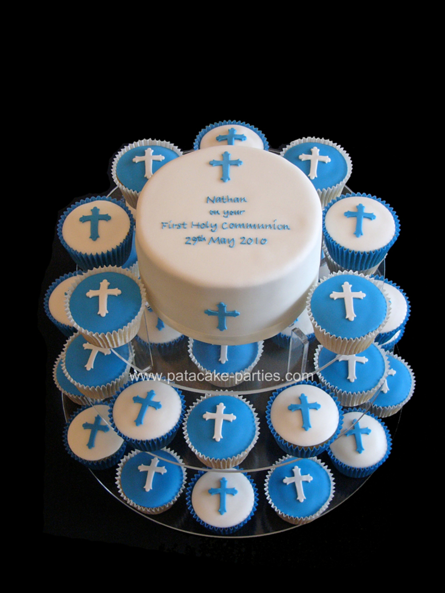 First Holy Communion Cupcake Tower - CakeCentral.com