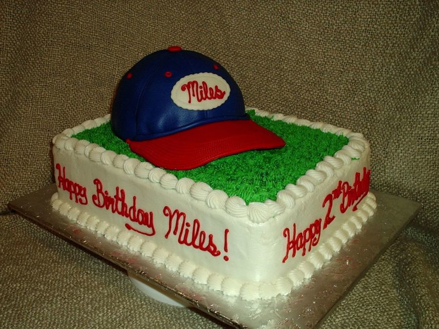Baseball Cap Cake - CakeCentral.com