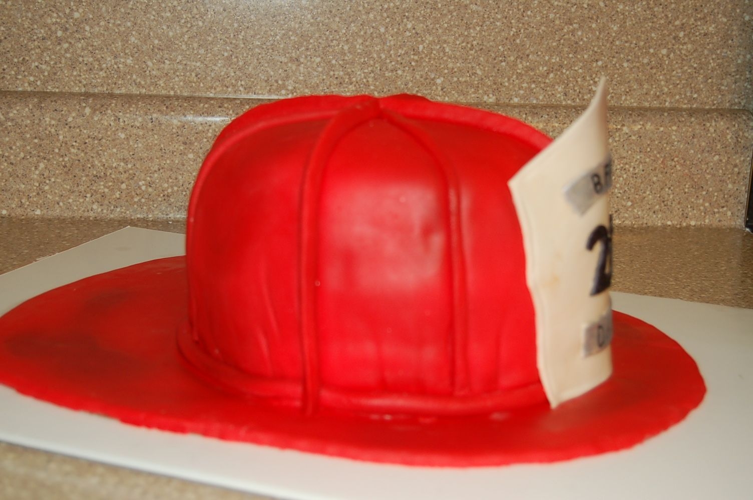 Fireman Hat Cake - CakeCentral.com