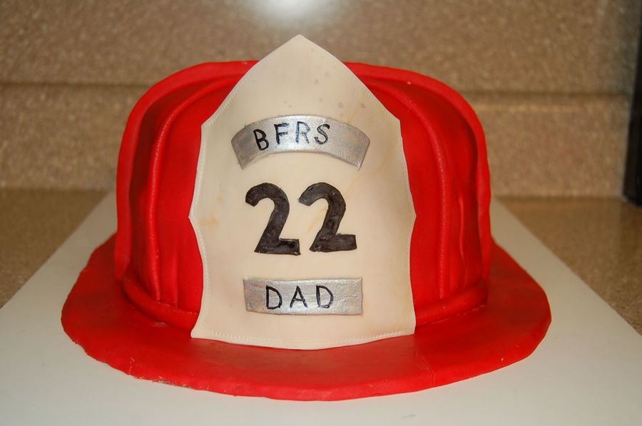 Fireman Hat Cake - CakeCentral.com
