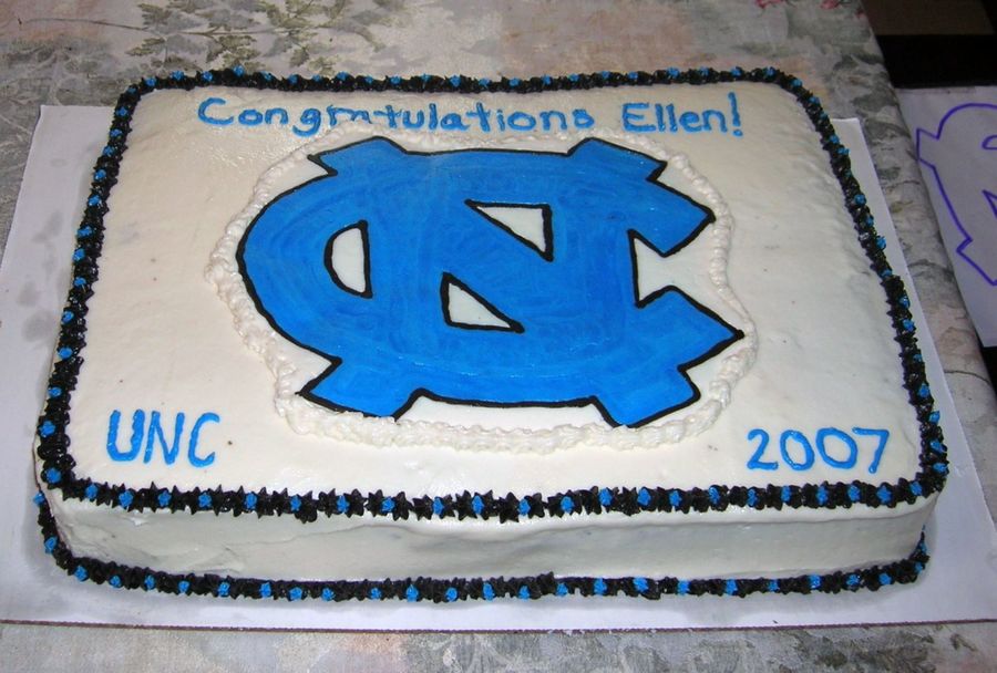Unc Graduation Cake - CakeCentral.com
