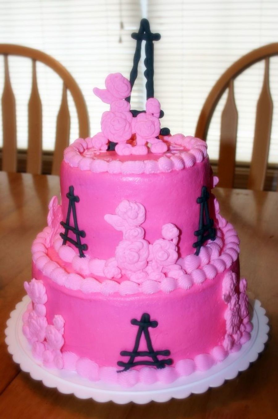 Pink Poodles In Paris - CakeCentral.com