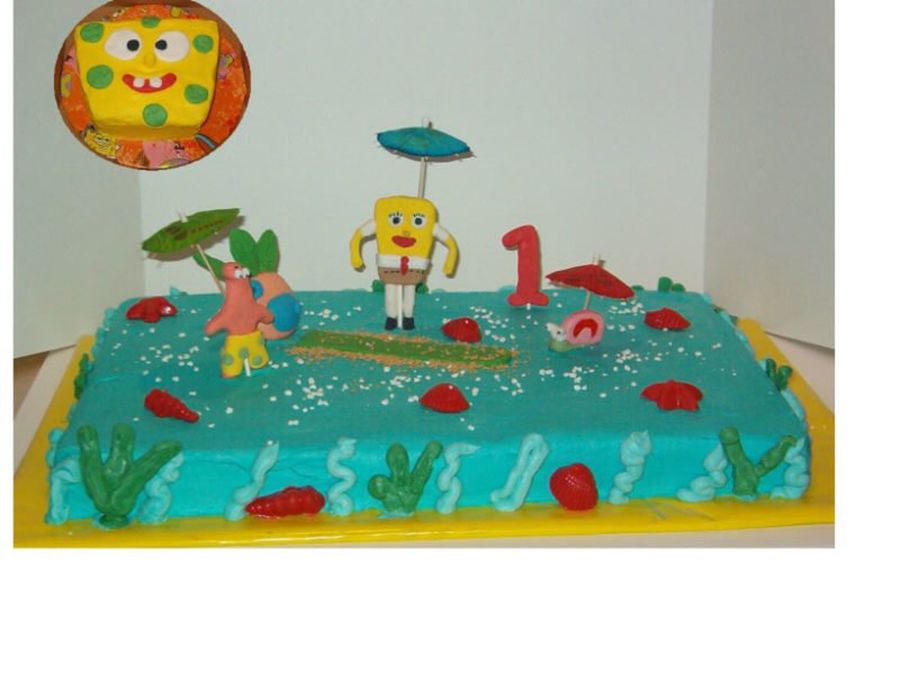 Another Spongebob Sheetcake, Ugh!!!! - CakeCentral.com