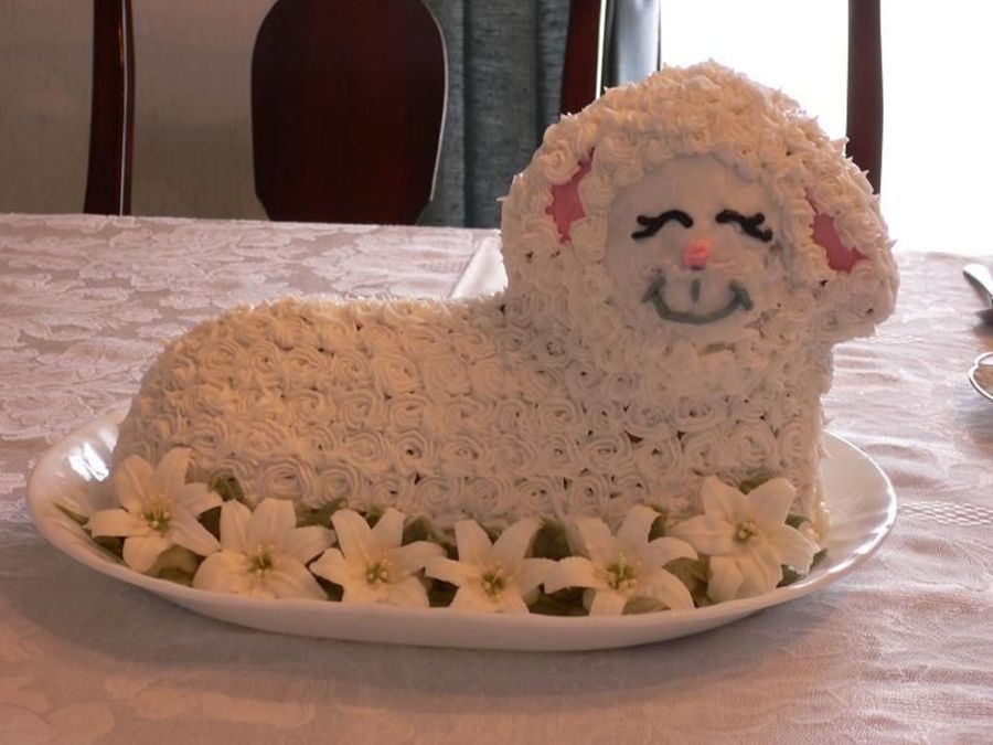 Easter Lamb Cake - CakeCentral.com