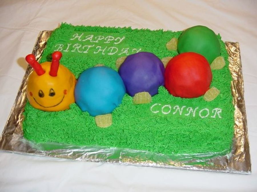 Baby Einstein Caterpillar Cake - CakeCentral.com