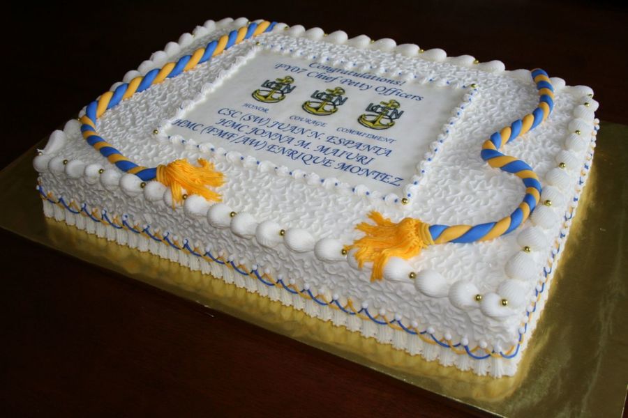Chief Petty Officer Promotion - CakeCentral.com