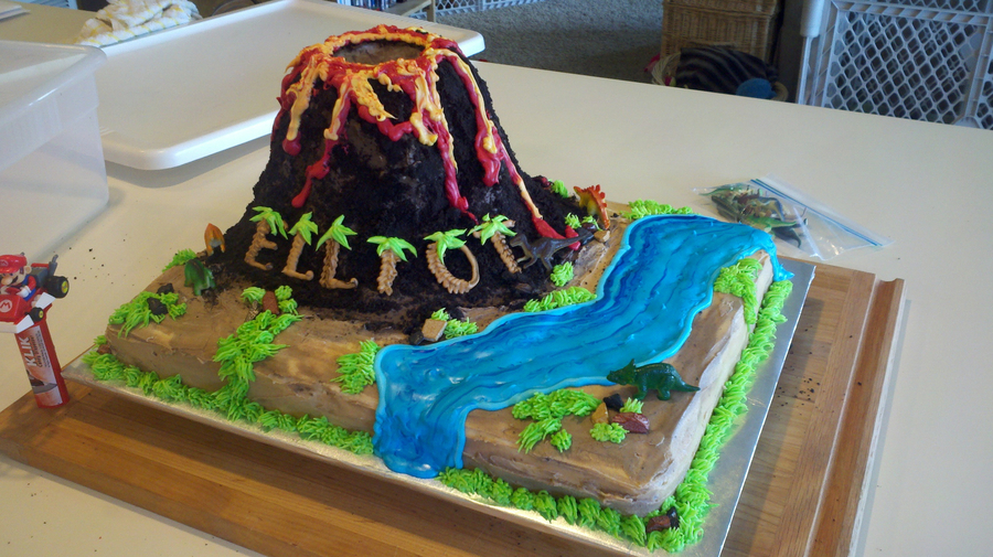 Volcano Cake - CakeCentral.com