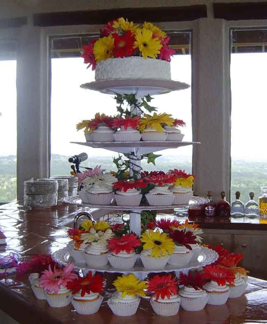Wedding Cupcake Tower - CakeCentral.com