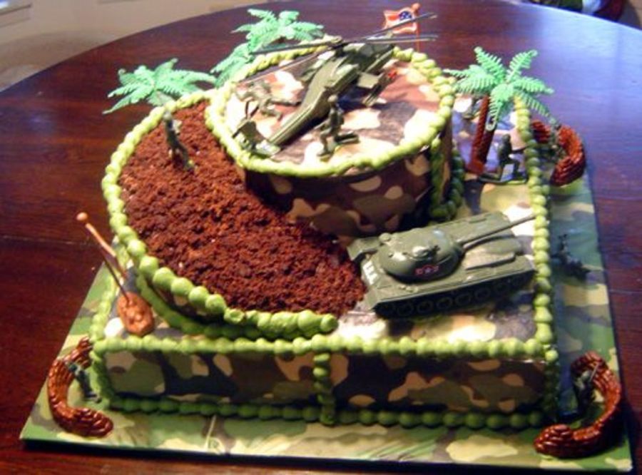 Child's Army Cake - CakeCentral.com