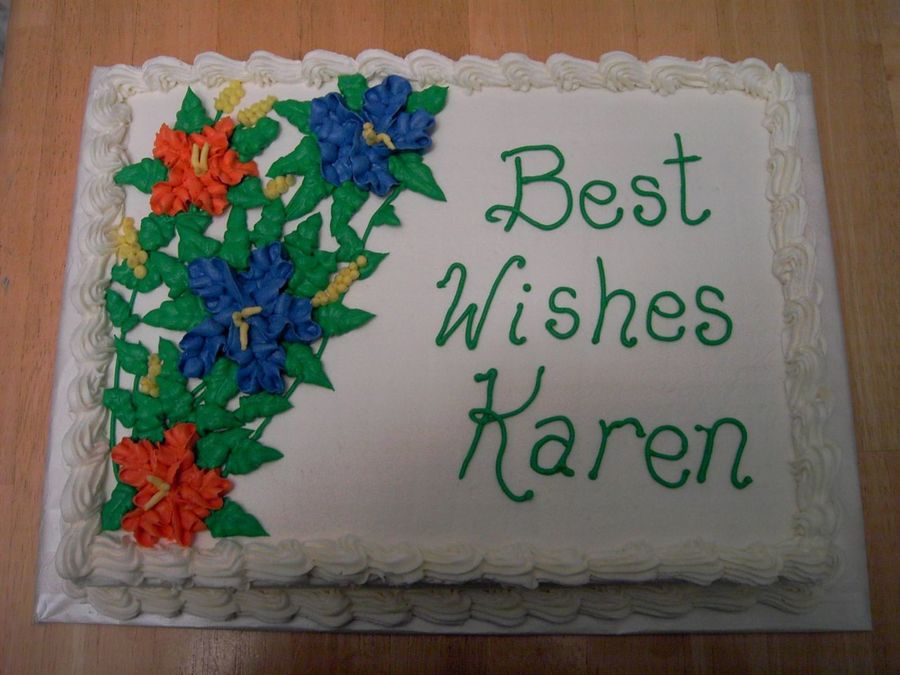 Tropical Flower Retirement - CakeCentral.com