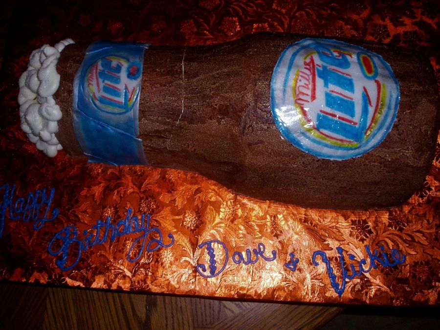 Miller Lite Bottle Cake - CakeCentral.com