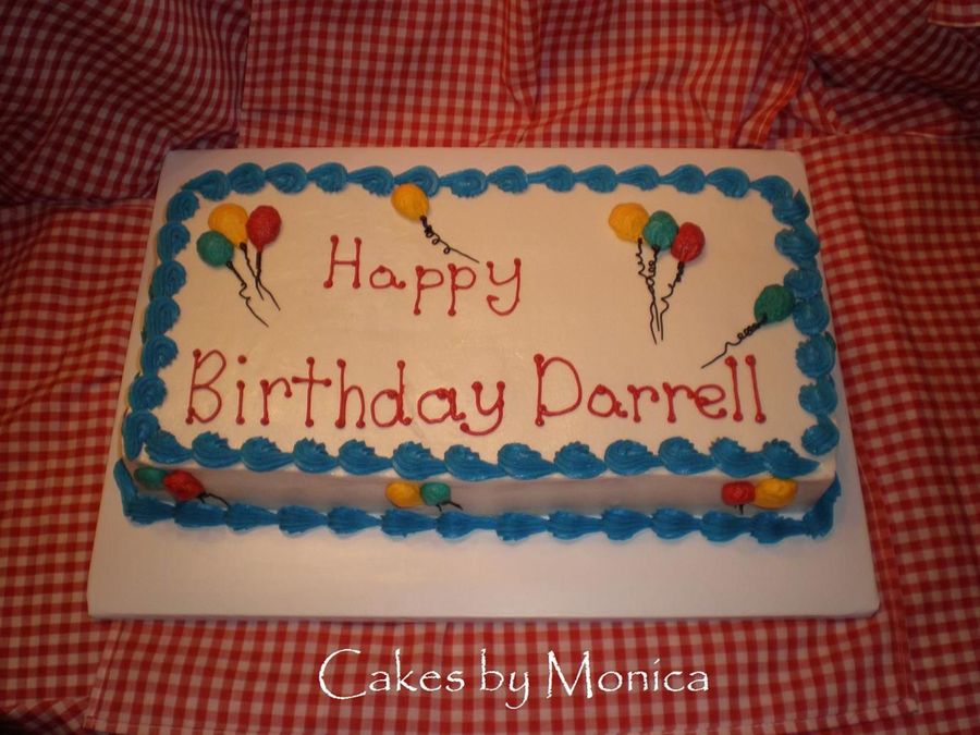 Ballon Birthday Cake - CakeCentral.com