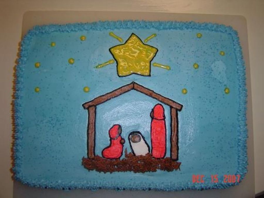 Preschool Nativity Cake - CakeCentral.com