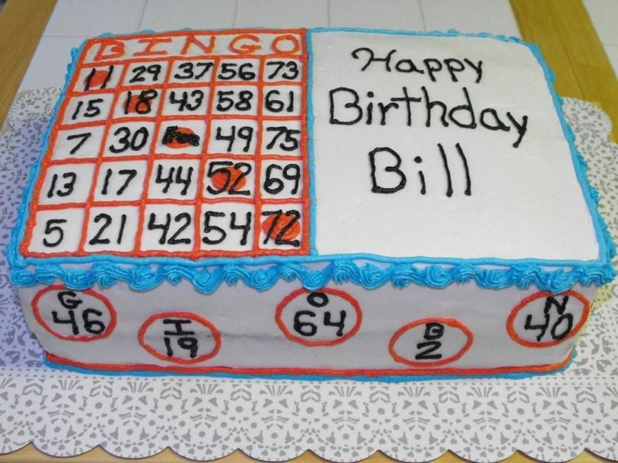 Bingo Birthday Cake - CakeCentral.com