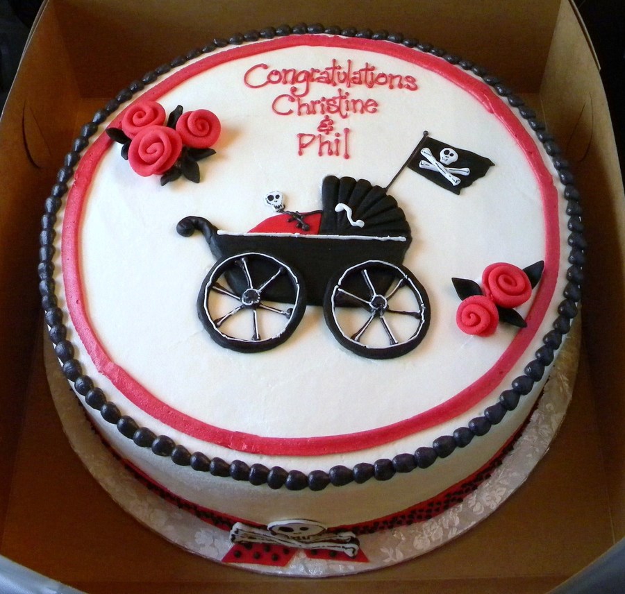 Punk Baby Shower - CakeCentral.com
