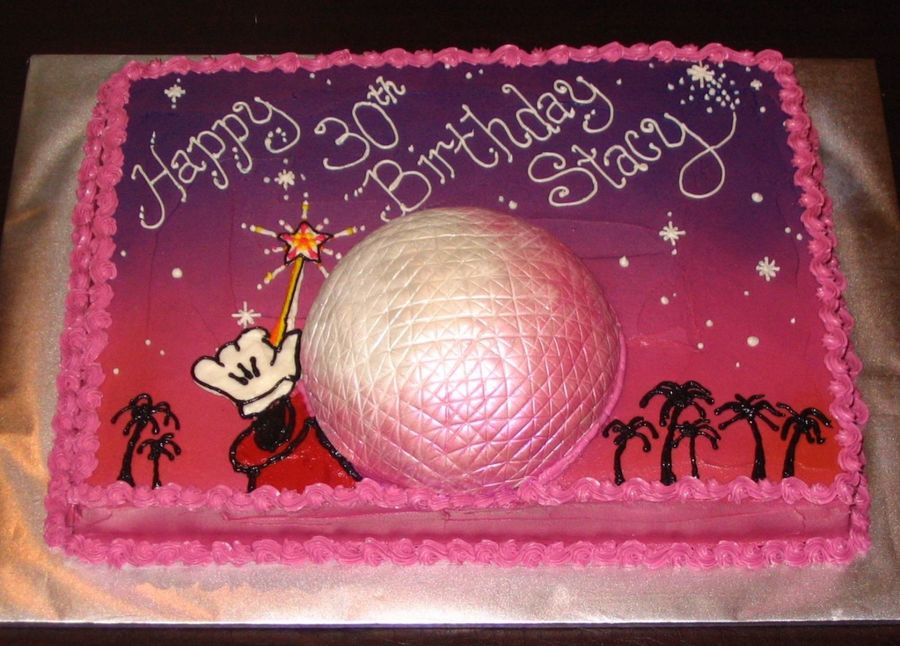 Epcot Birthday Cake - CakeCentral.com