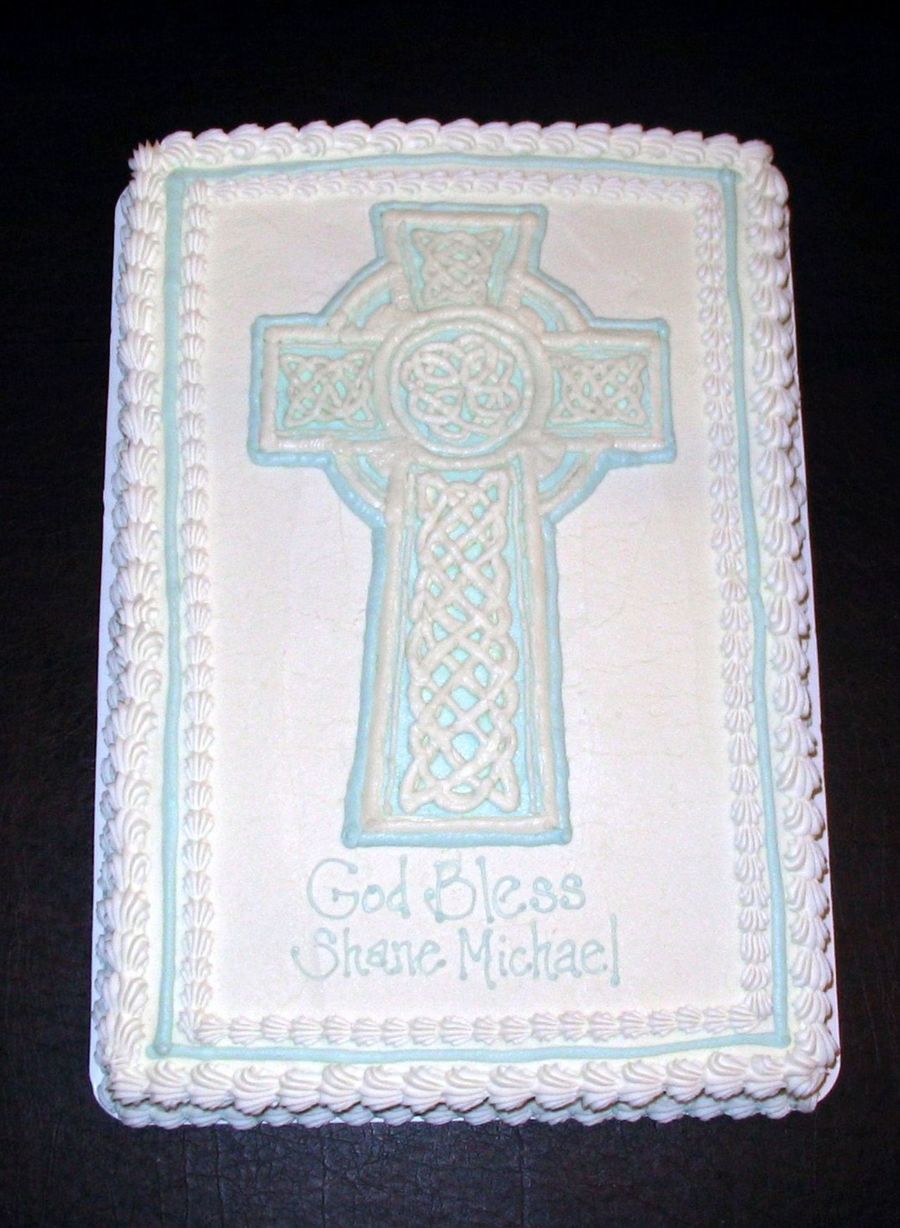 Celtic Cross First Communion - CakeCentral.com
