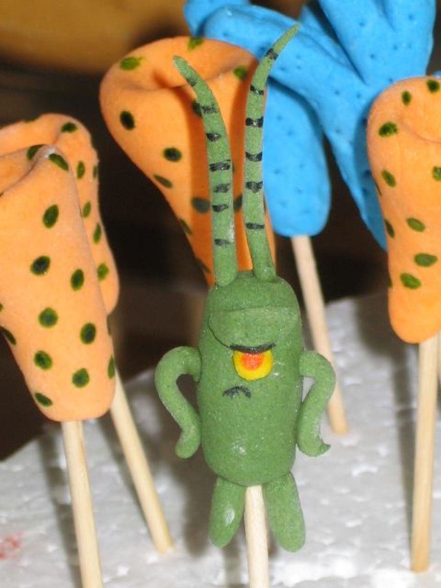 Plankton 3D Figure From Sponge Bob - CakeCentral.com
