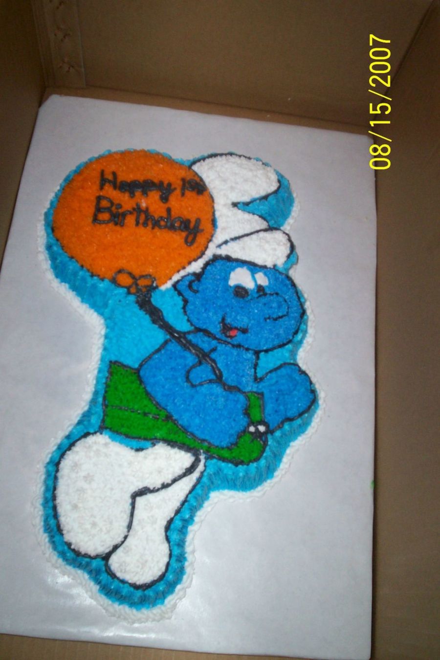 Smurf Cake - CakeCentral.com