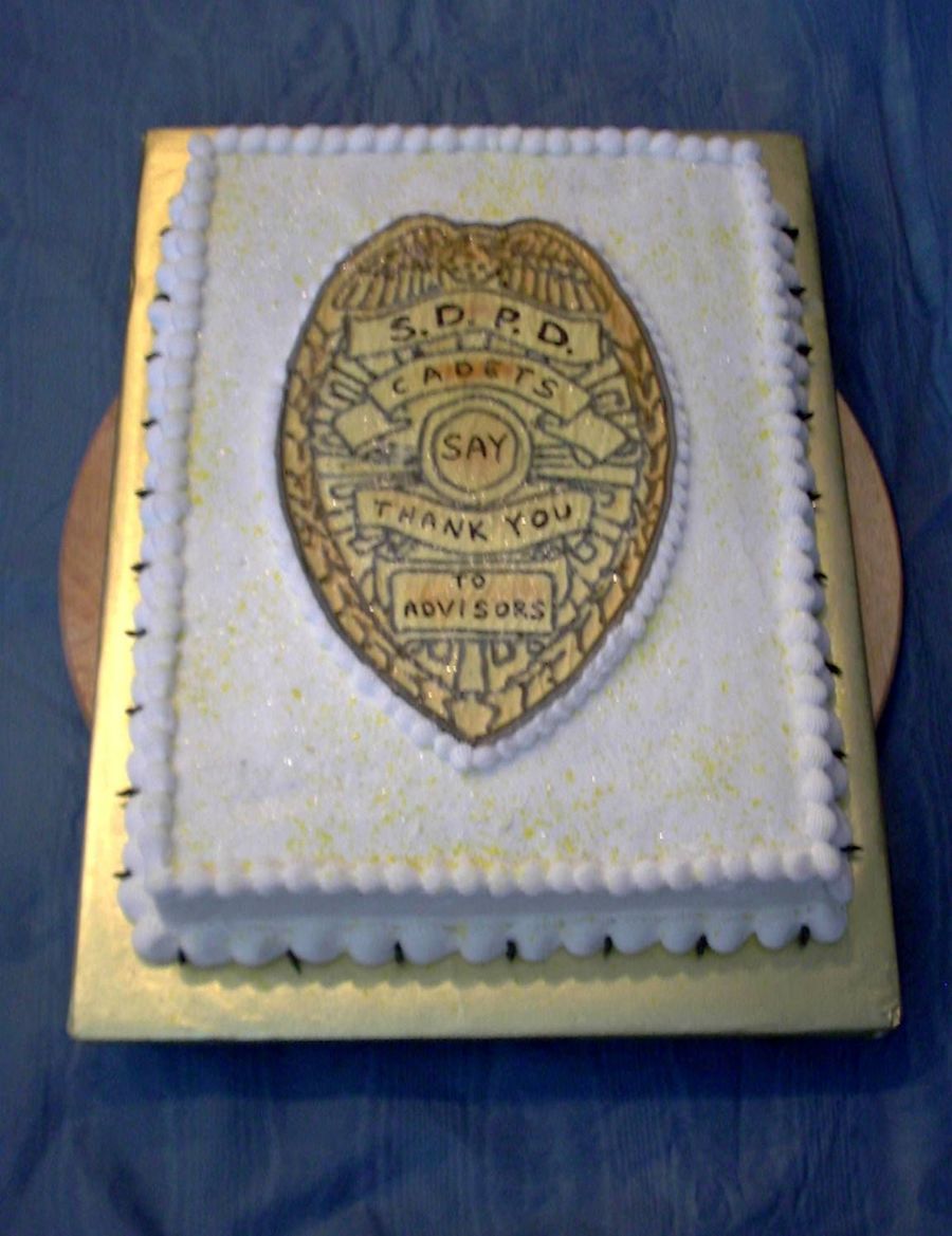 Police Badge Cake - CakeCentral.com
