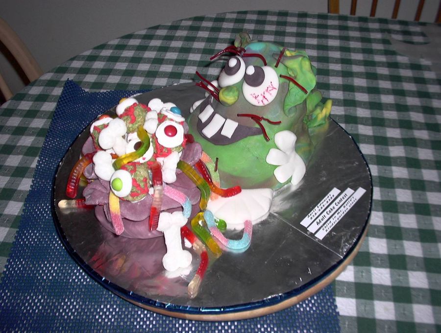 Ghoulie And Ghoulie Bag Cake - CakeCentral.com