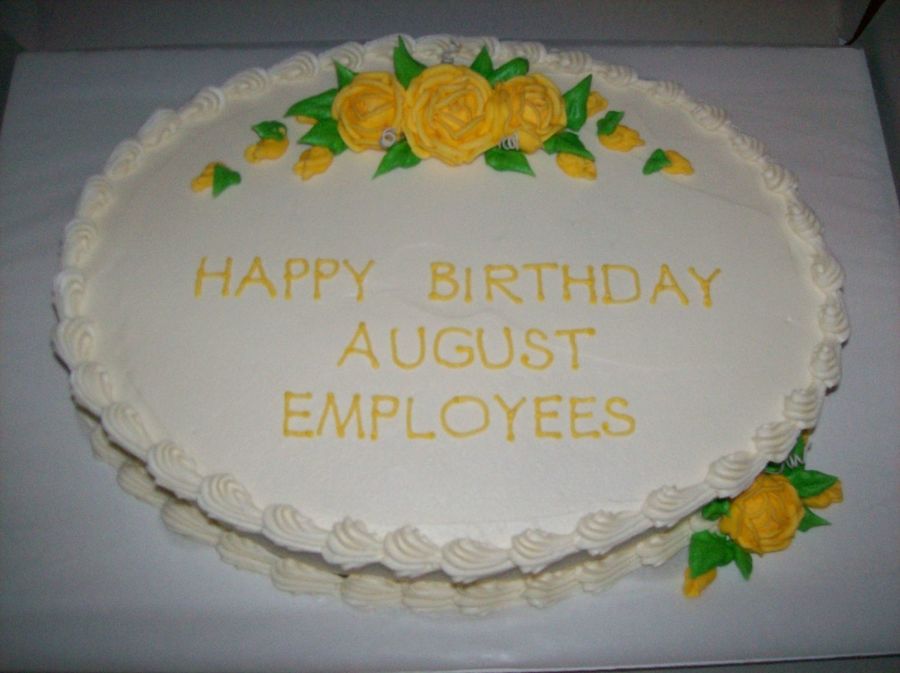 August Employee Cake - CakeCentral.com
