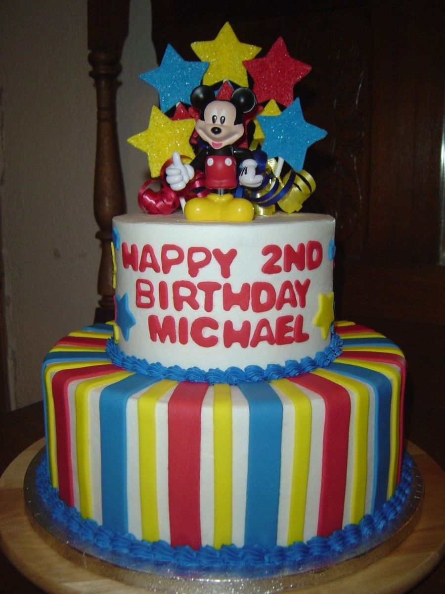 Mickey Mouse Birthday Cake - CakeCentral.com