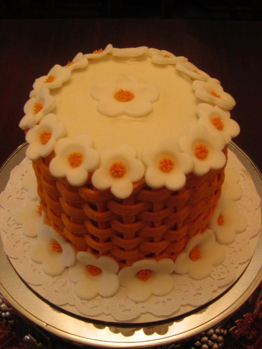 Orange Floral - CakeCentral.com