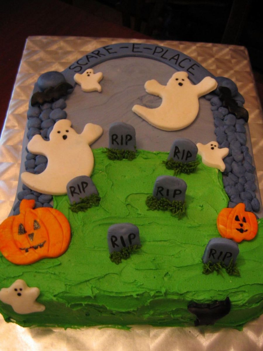 Tombstone Ghosts - CakeCentral.com