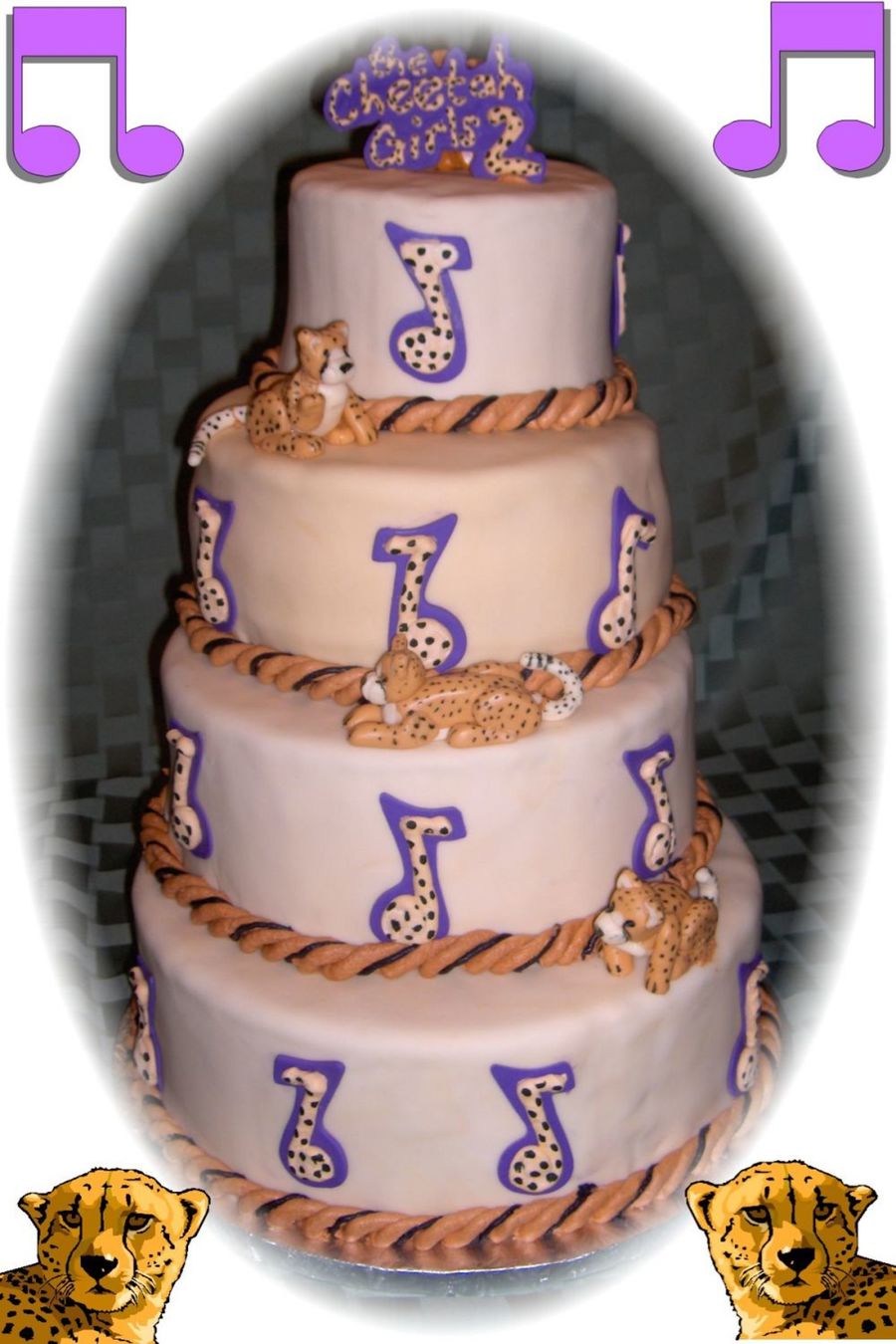 Cheetah Girls Cake - CakeCentral.com