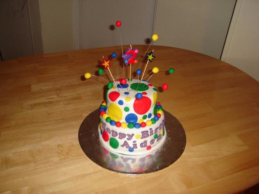 Droopy Dot Cake - CakeCentral.com