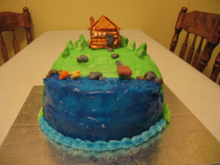 Log Cabin Cake - CakeCentral.com