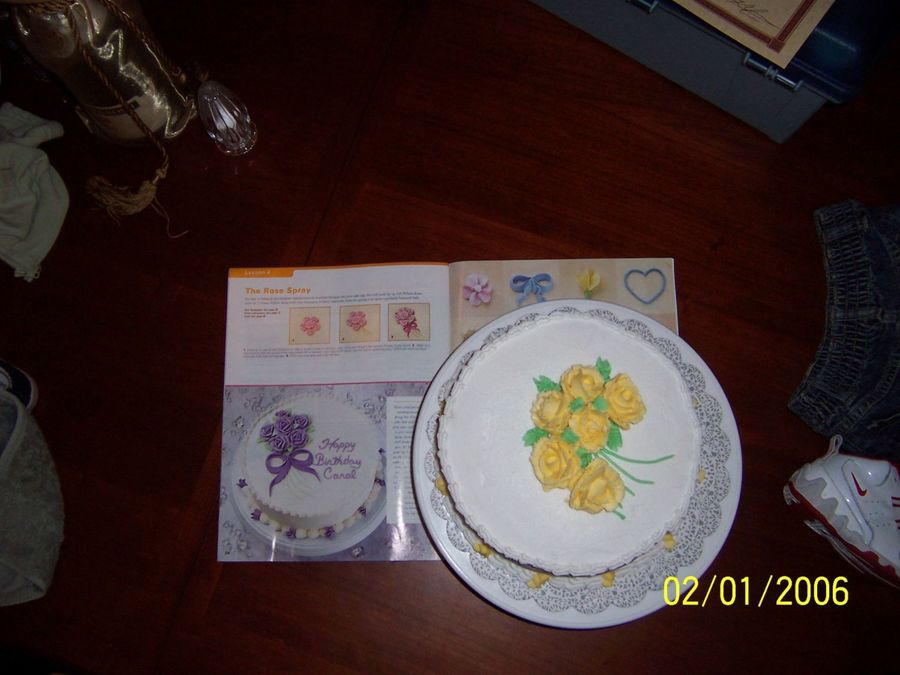 Class 1 Final Rose Cake - CakeCentral.com