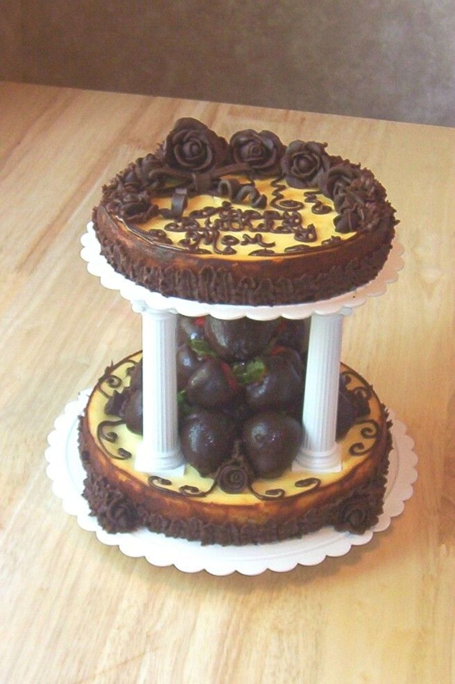 2-Tier Cheesecake - CakeCentral.com