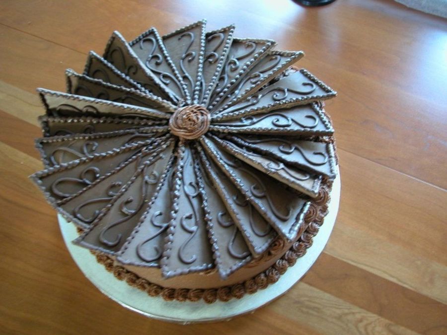 Chocolate Cake With Chocolate Plaques - CakeCentral.com