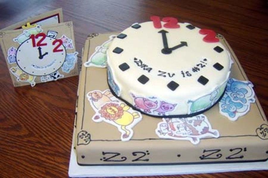 Zoo Clock - CakeCentral.com