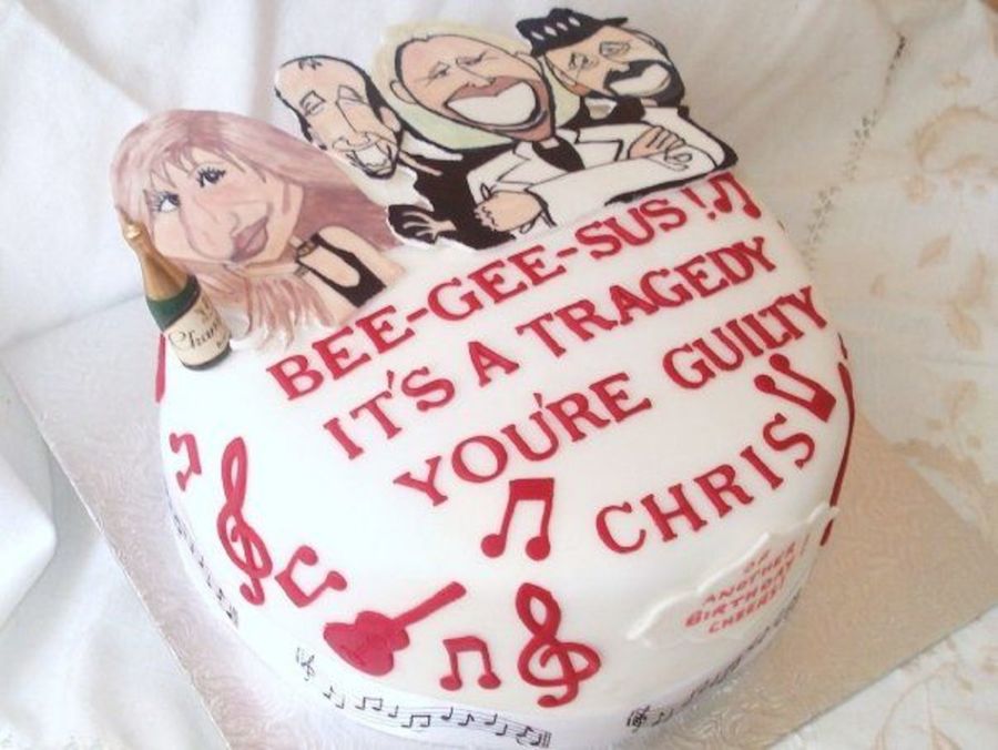 Beegees And Streisand Cake - CakeCentral.com