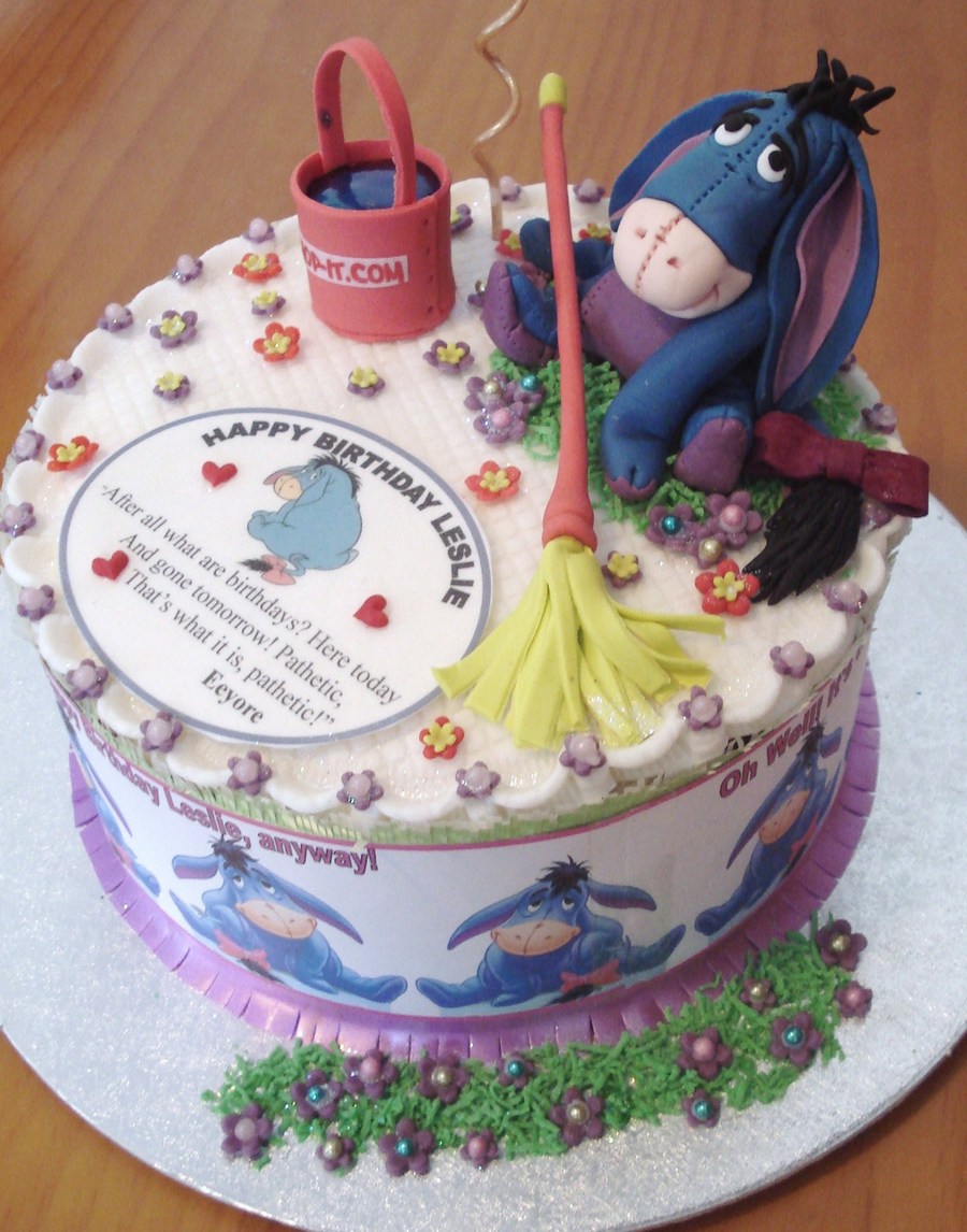 Eeyore Cleaner Cake - CakeCentral.com