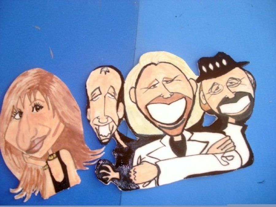 Beegees And Streisand Cake - CakeCentral.com
