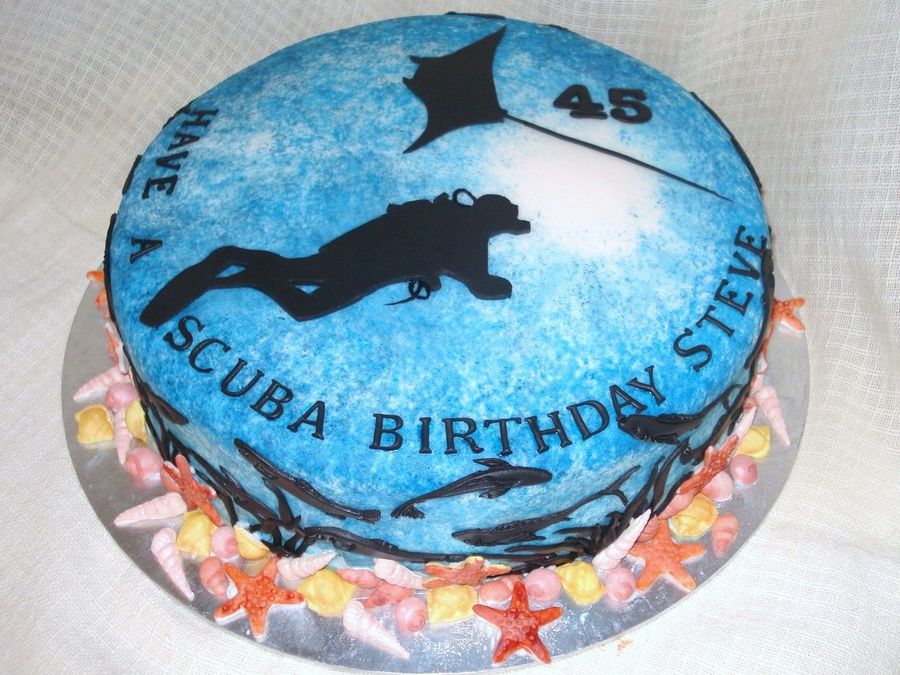 Scuba Diver Cake - CakeCentral.com