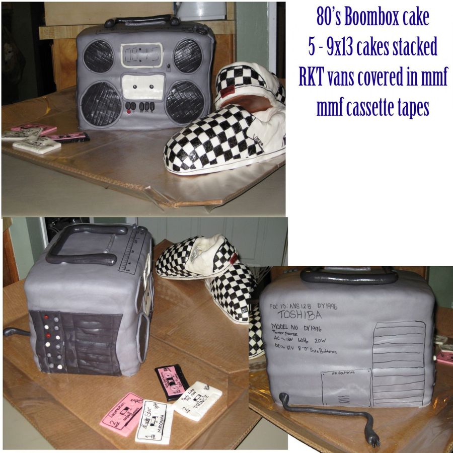 80's Boombox - CakeCentral.com