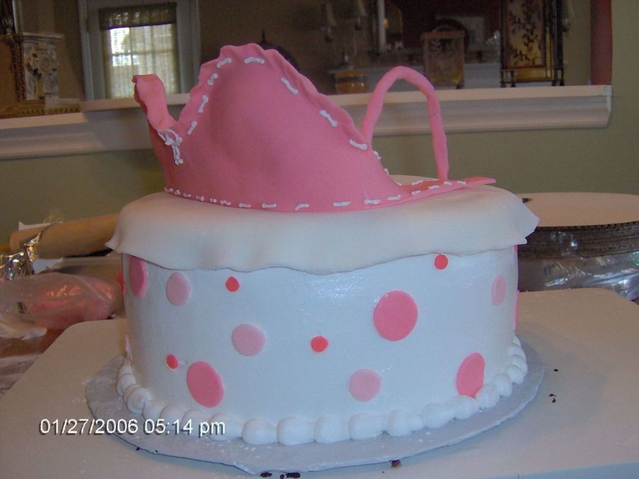 Side View Of Bra Cake - CakeCentral.com