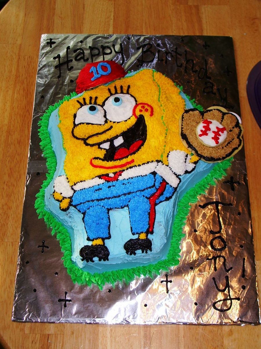 Spongebob Baseball - CakeCentral.com