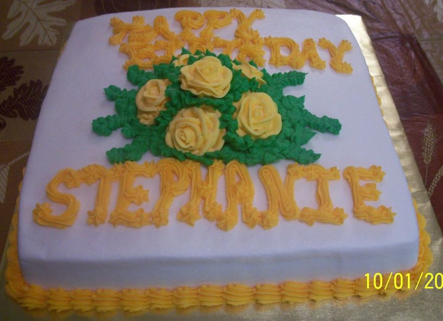 Stephanie's 50Th Birthday - CakeCentral.com
